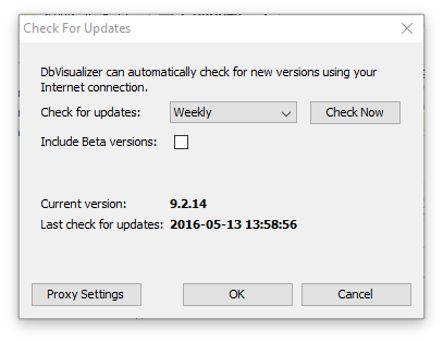 Checking for Updates in DbVisualizer - Guide
