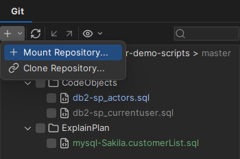Working with Git in DbVisualizer