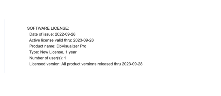 Reseller information - DbVisualizer