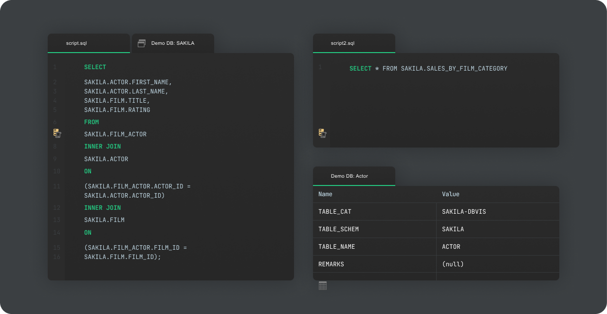 Workflow - Database client