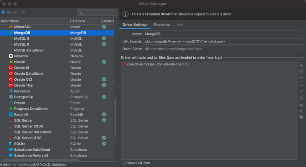MongoDB - Database client