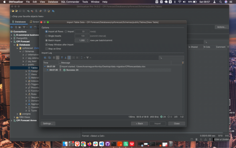 Migrating Data Between Databases Using Dbvisualizer