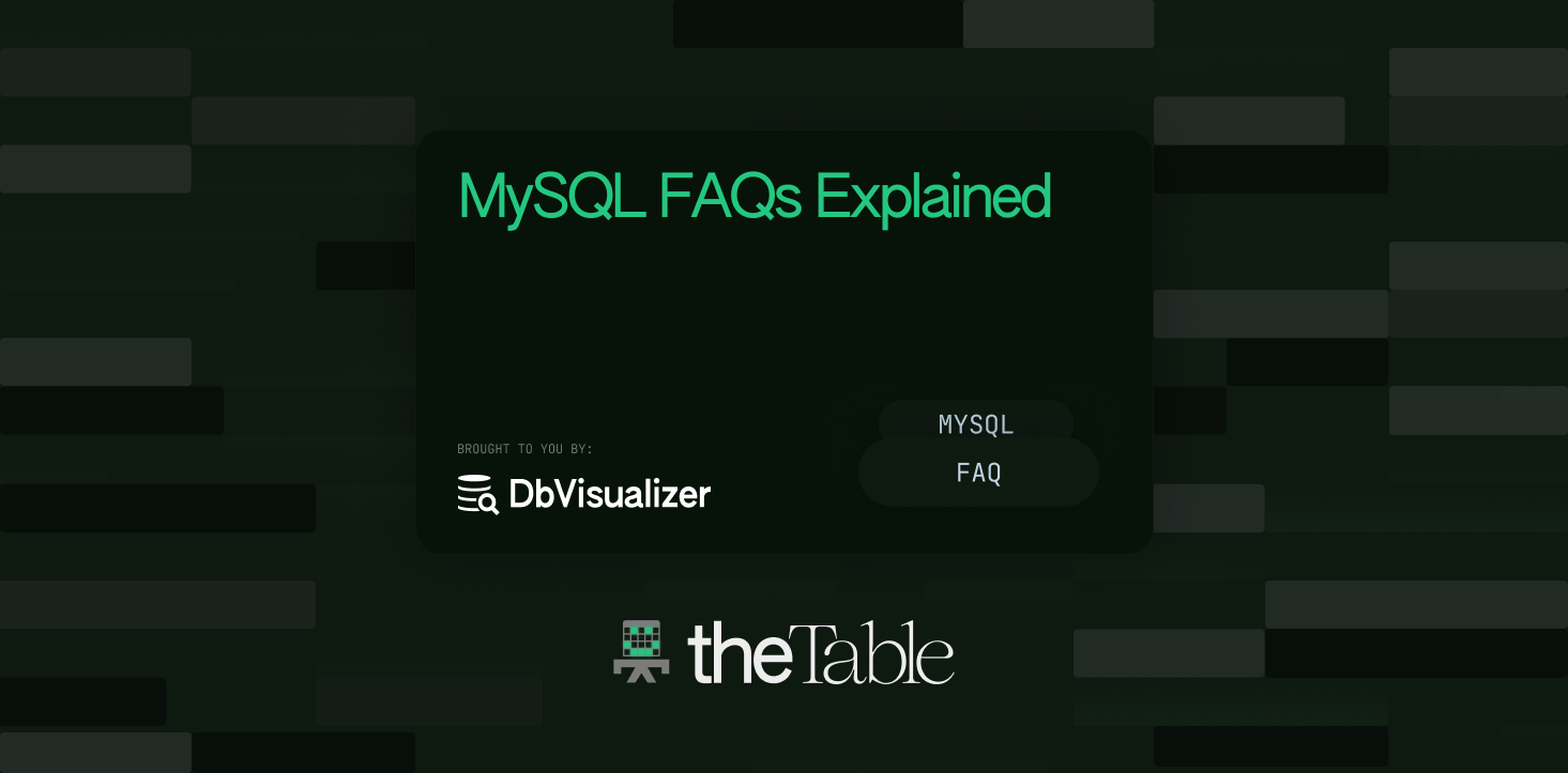 MySQL FAQs: MySQL Facts, Myths, and Optimization Tips