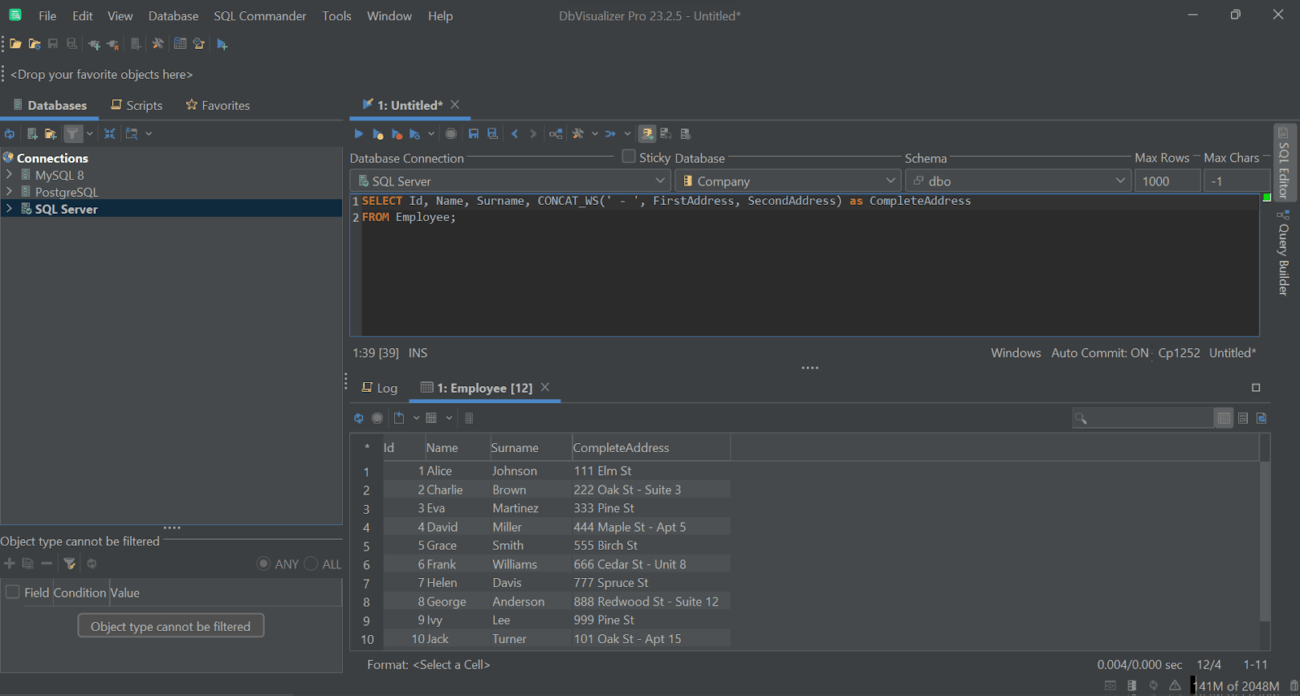CONCAT_WS SQL Server Function: Ultimate Guide With Examples