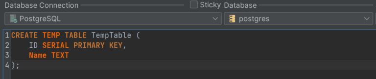 How to Create a Temporary Table with SQL