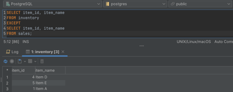 SQL EXCEPT: Everything You Need to Know