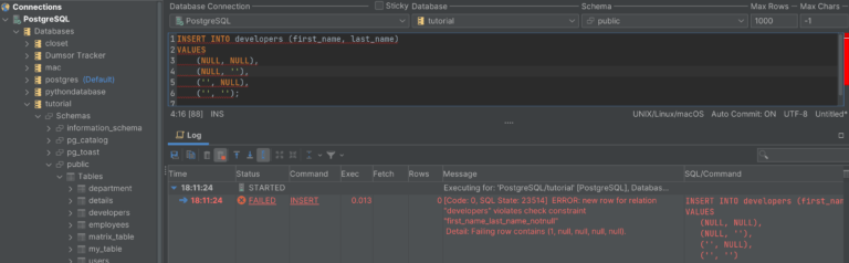 A Guide to the Postgres Not Null Constraint