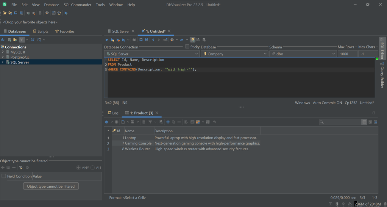SQL CONTAINS Function: SQL Server Guide With Examples