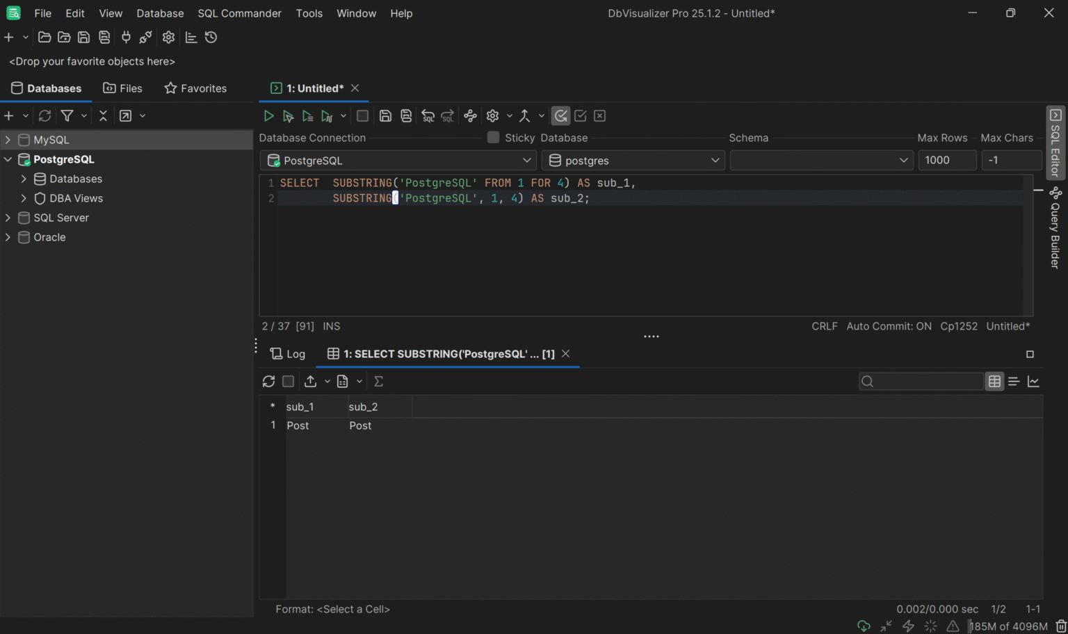 Text Extraction Made Easy With SUBSTRING in PostgreSQL
