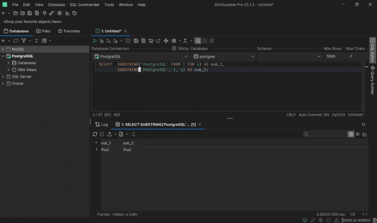 Text Extraction Made Easy With SUBSTRING in PostgreSQL