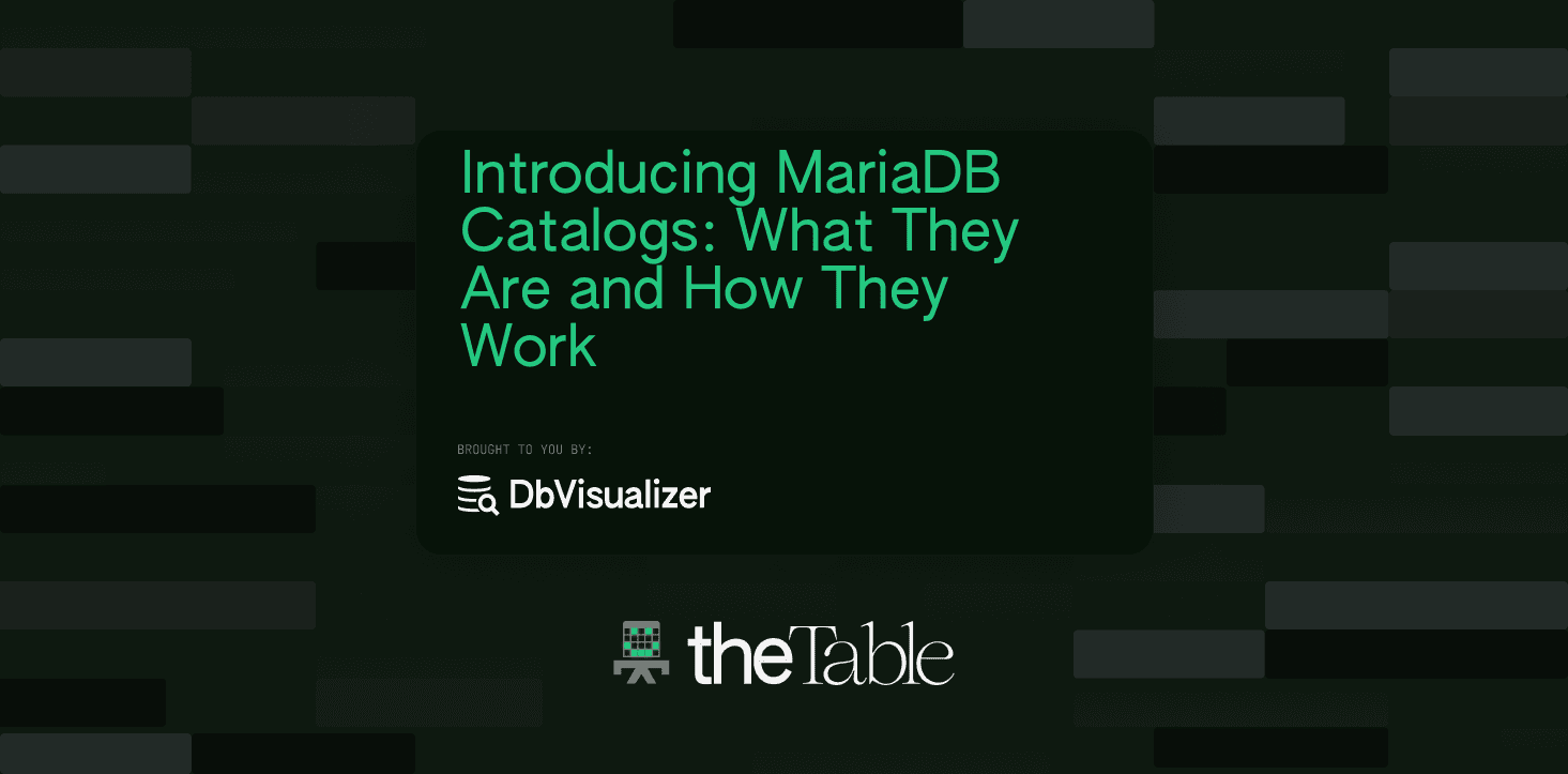 Introducing MariaDB Catalogs: What They Are and How They Work