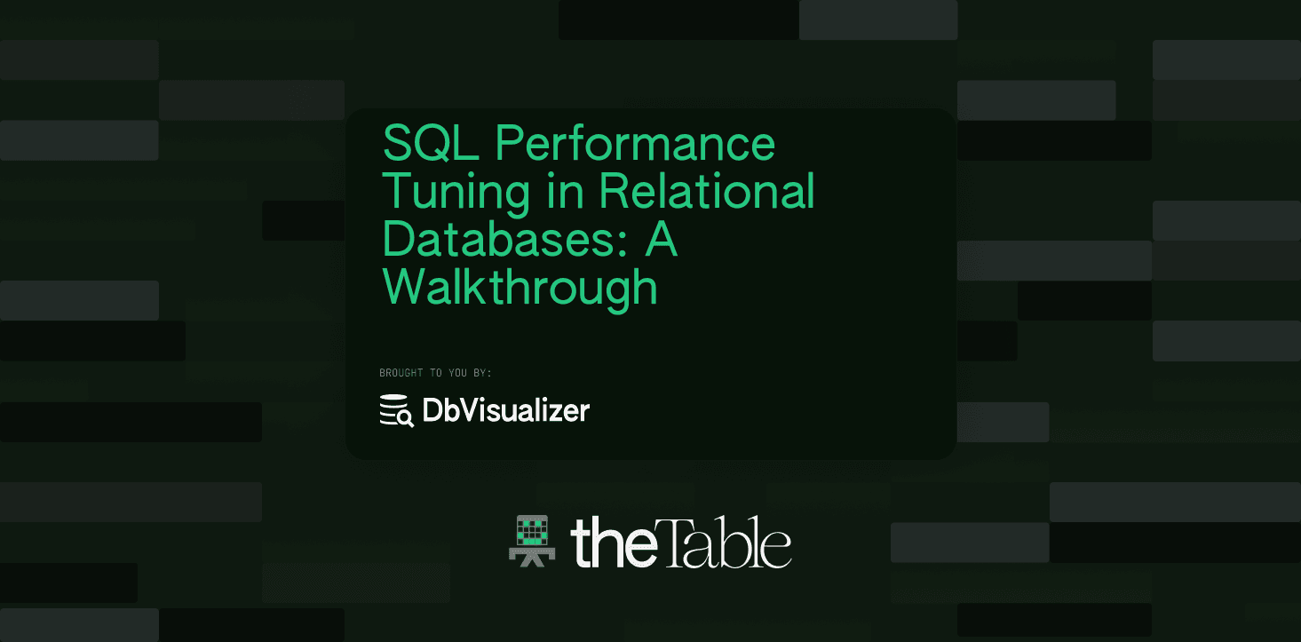 SQL Performance Tuning in Relational Databases: A Walkthrough