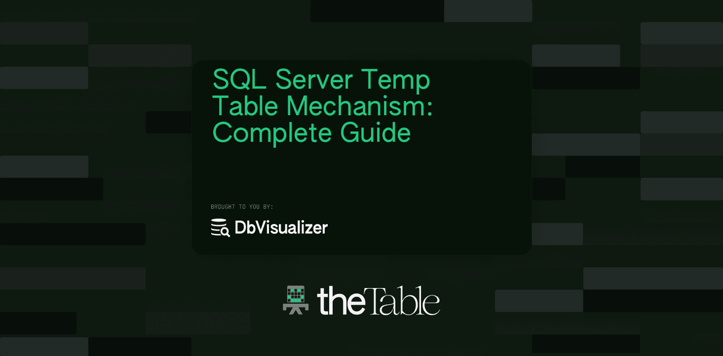 SQL Server Temp Table Mechanism: Complete Guide