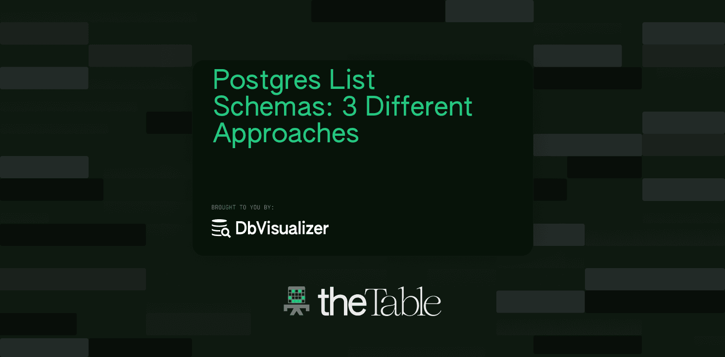 Postgres List Schemas: 3 Different Approaches