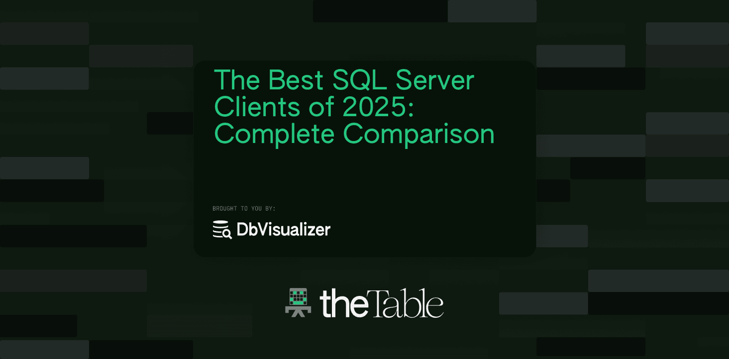 The Best SQL Server Clients of 2025: Complete Comparison