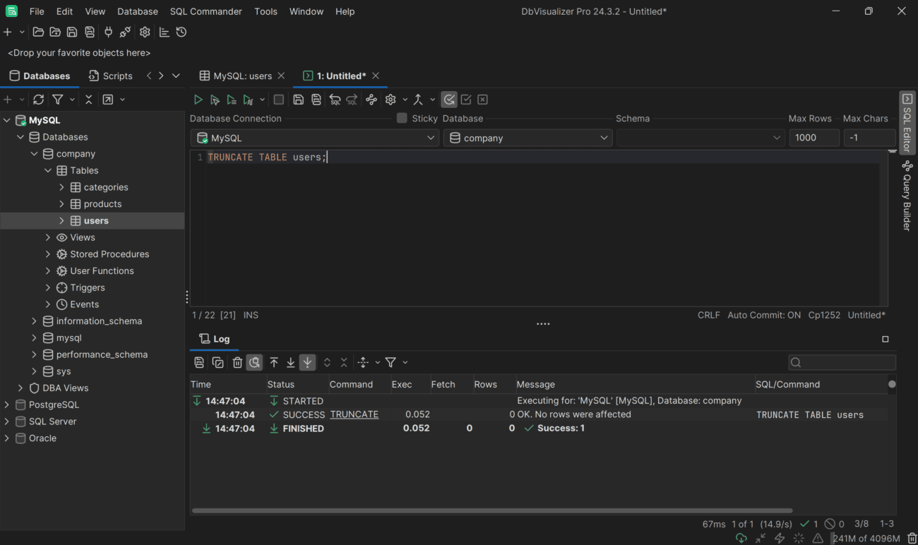 SQL TRUNCATE TABLE: A Complete Guide