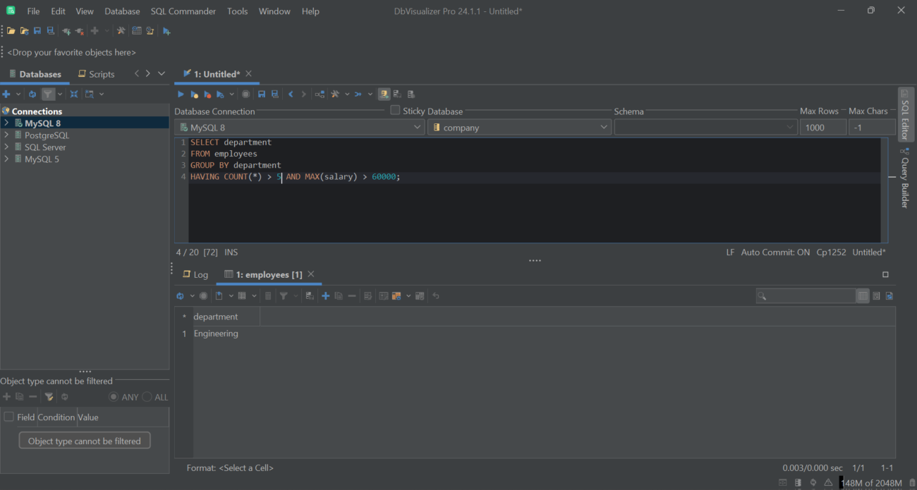 SQL HAVING Clause: The Ultimate Guide