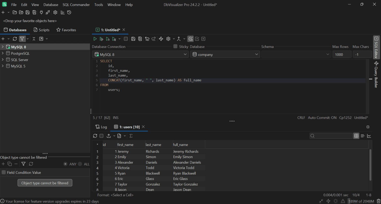 MySQL CONCAT Function: The Definitive Guide