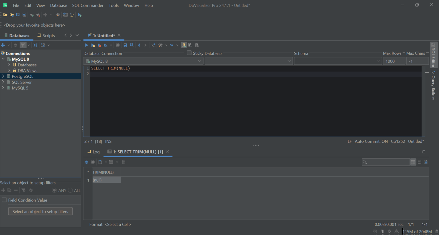 SQL TRIM: Removing Extra Space Characters From a String