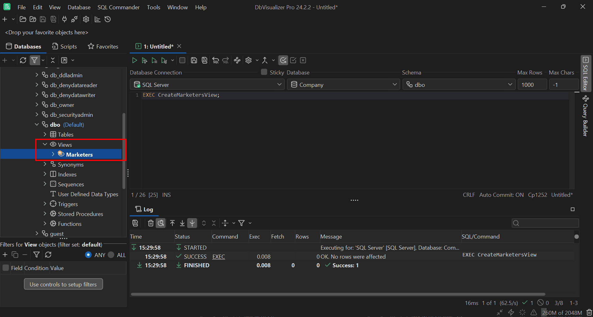 SQL Server Guide: Create a View Based on a Stored Procedure