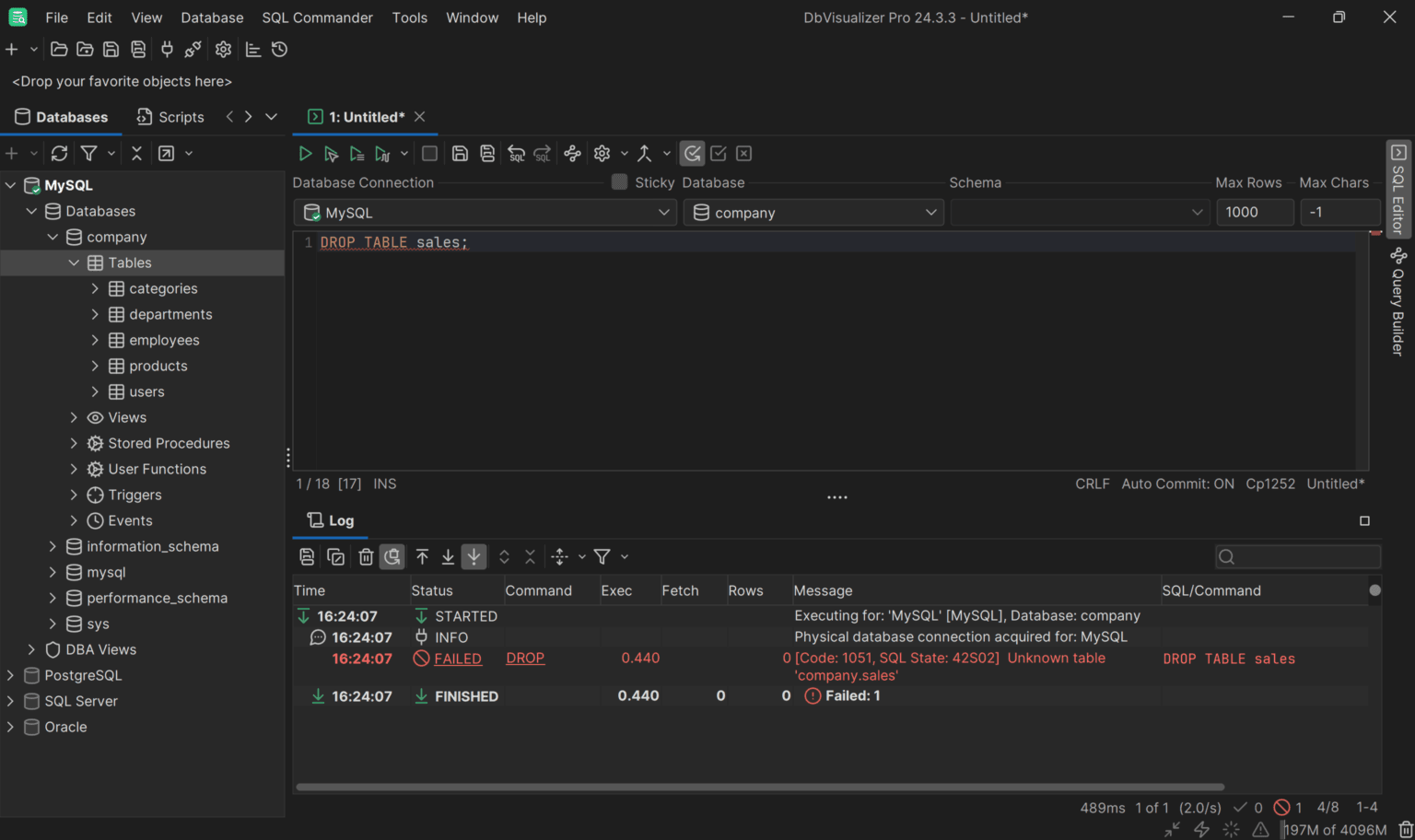 SQL DROP TABLE IF EXISTS Statement: Complete Guide