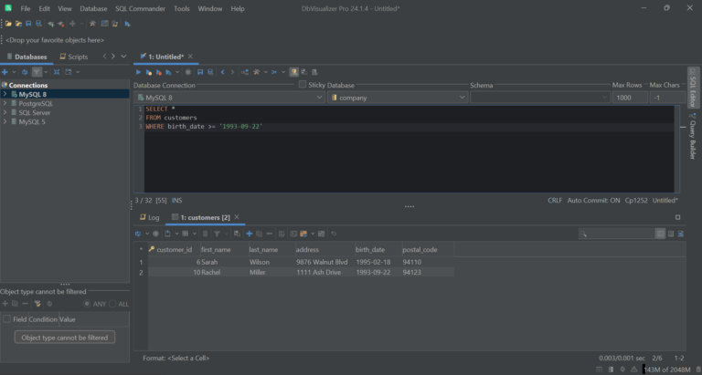 How to Compare SQL Dates