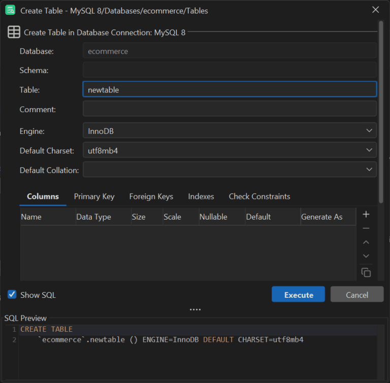 A Guide to the SQL CREATE TABLE Statement