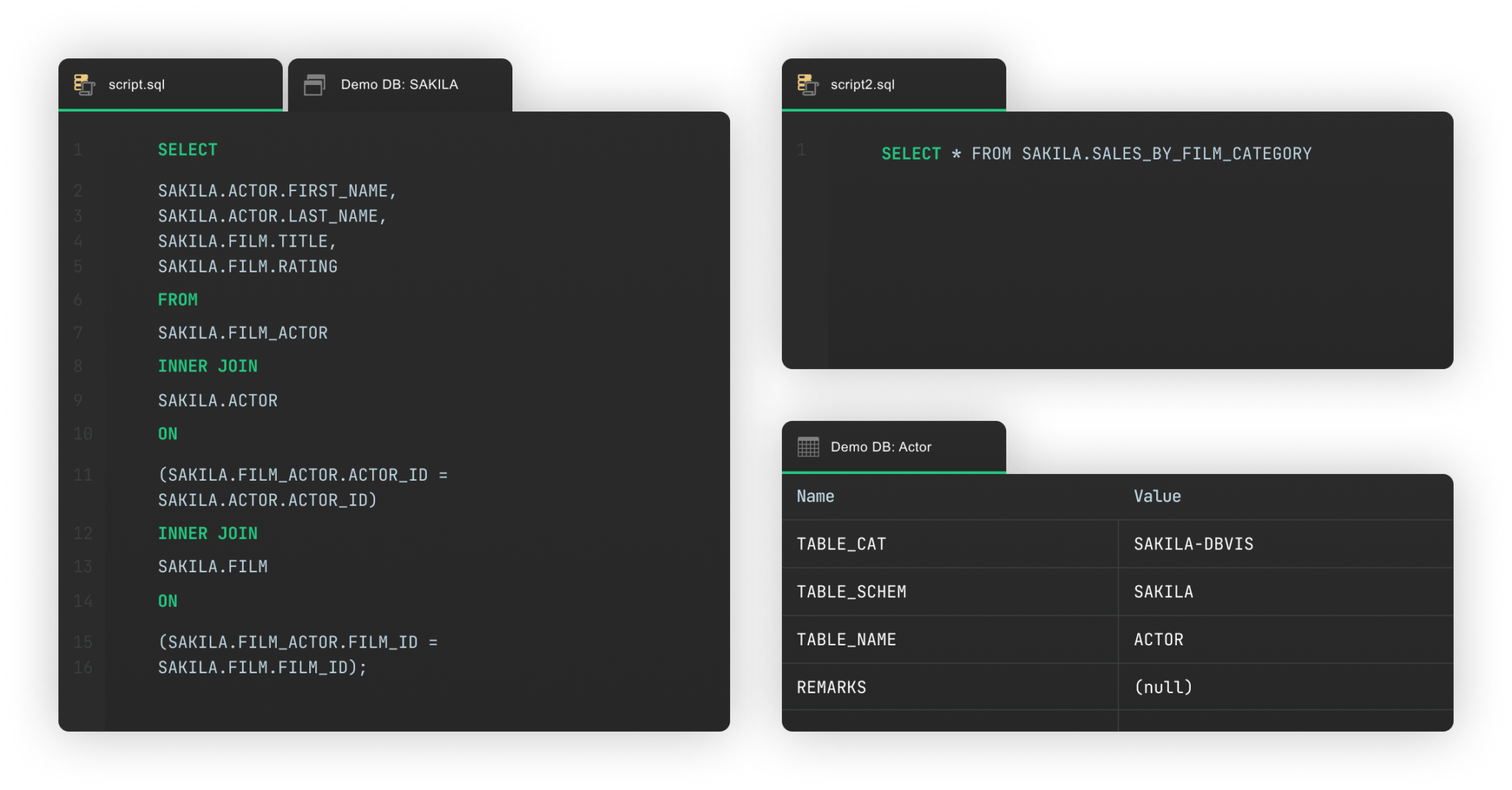 SQL Client and Database Management Software - DbVisualizer