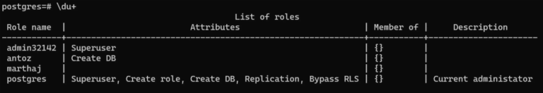PostgreSQL List Users: How to List Users in Postgres