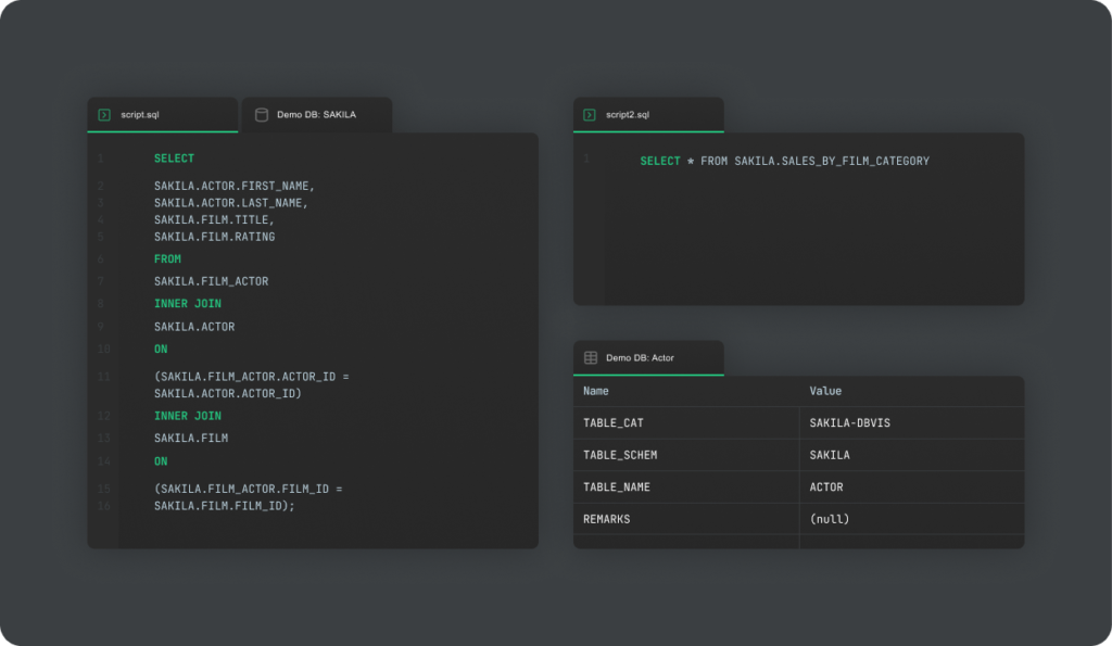 SQL Client and Database Management Software - DbVisualizer