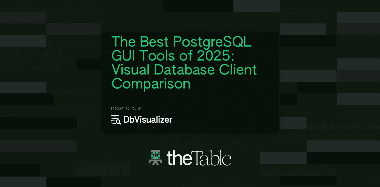 The Best PostgreSQL GUI Tools of 2025: Visual Database Client Comparison
